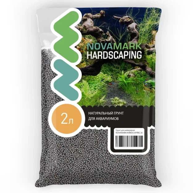 Грунт для аквариума NOVAMARK HARDSCAPING НовоПлант нейтральный, 2л по ...